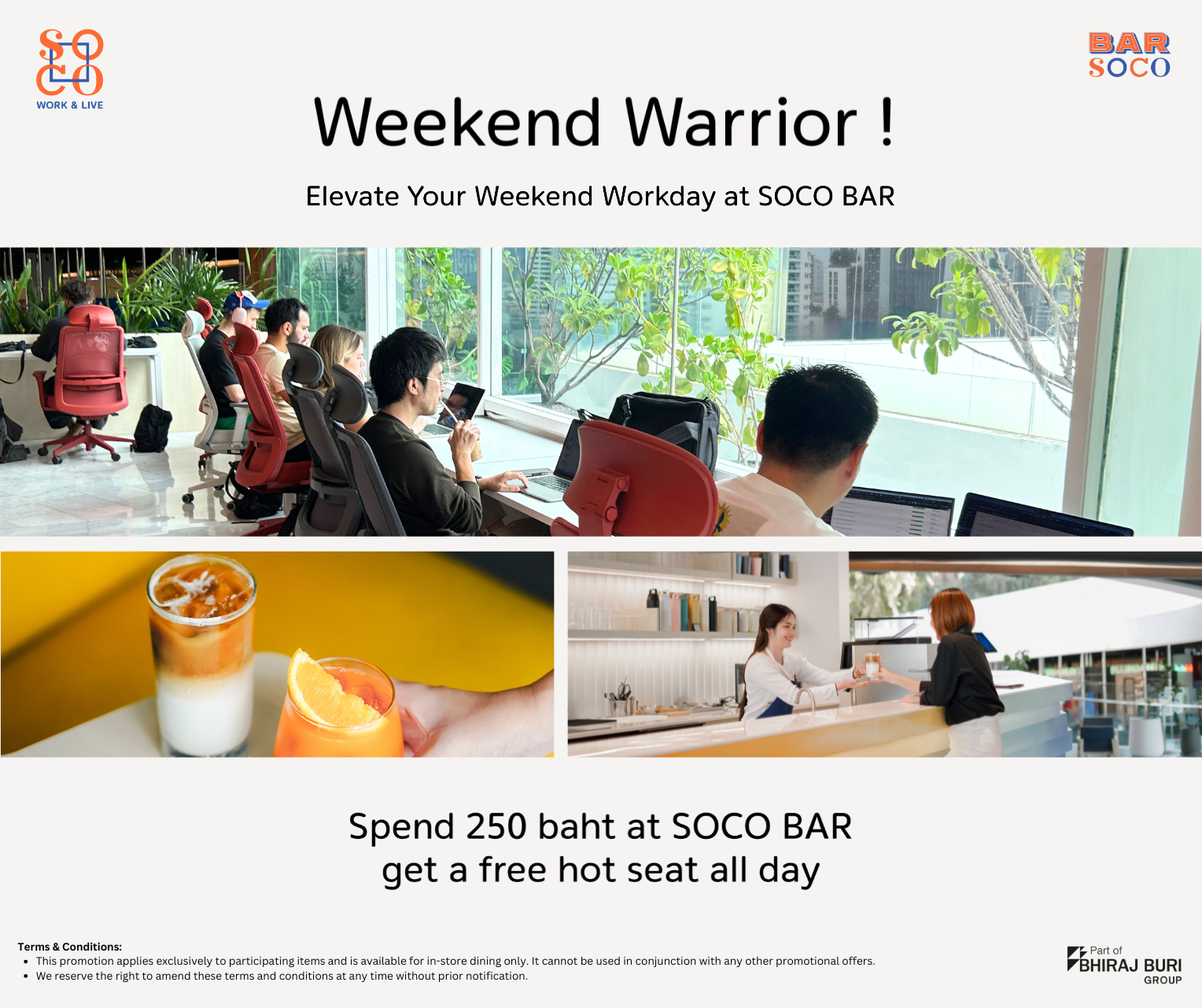 Weekend Productivity Boost: Special Promotion at SOCO WORK & LIVE!